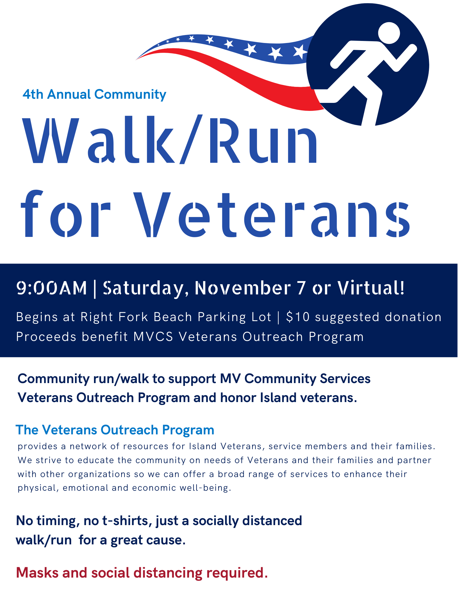 Run/Walk for Veterans - Martha’s Vineyard Community Services