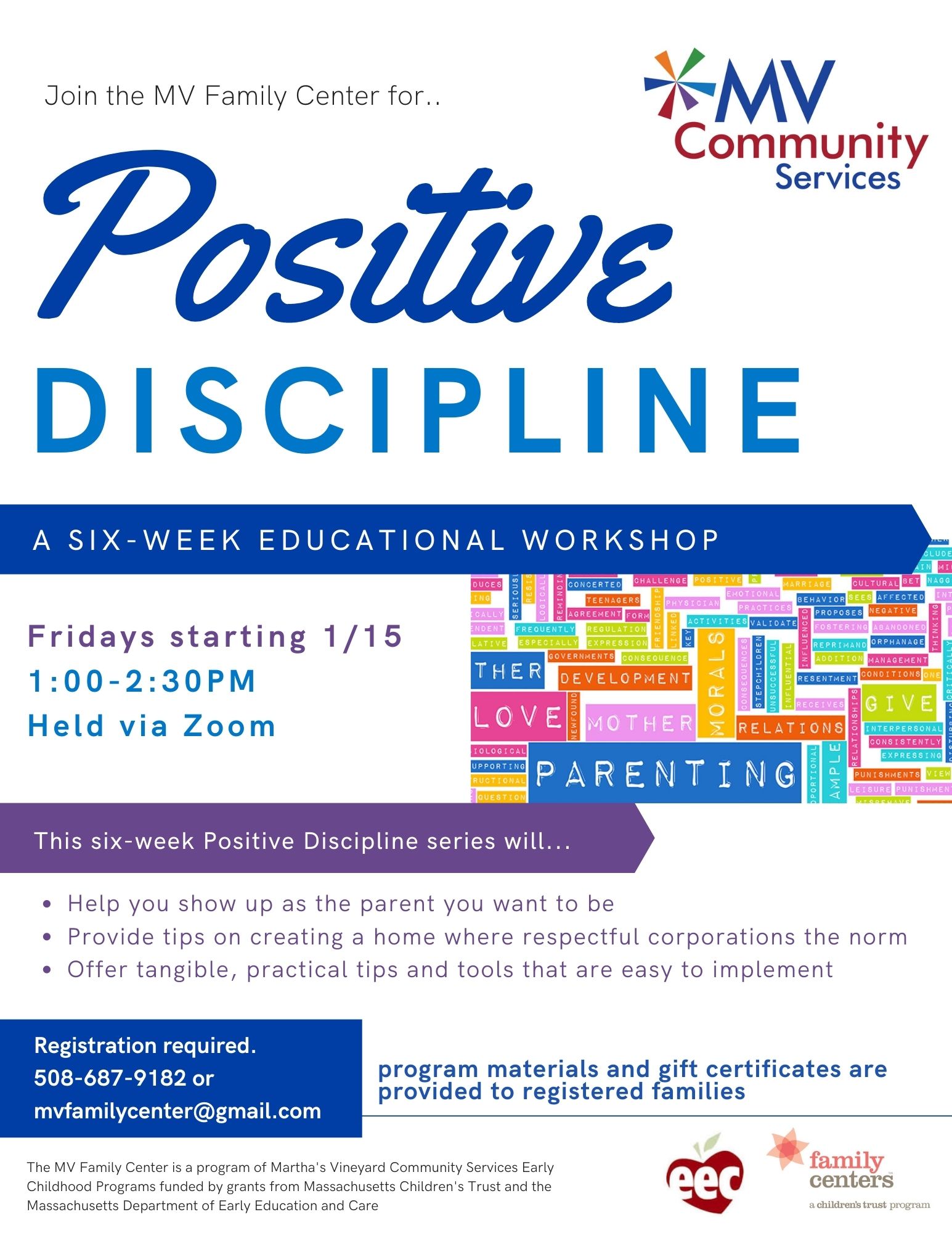 Positive Discipline Workshop - Martha’s Vineyard Community Services