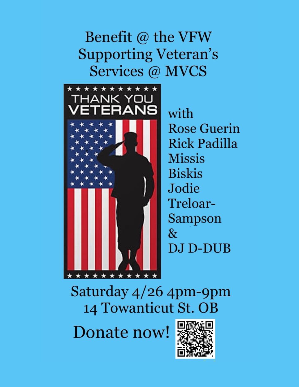 Benefit at the VFW Supporting Veterans Services at MVCS - Martha’s ...
